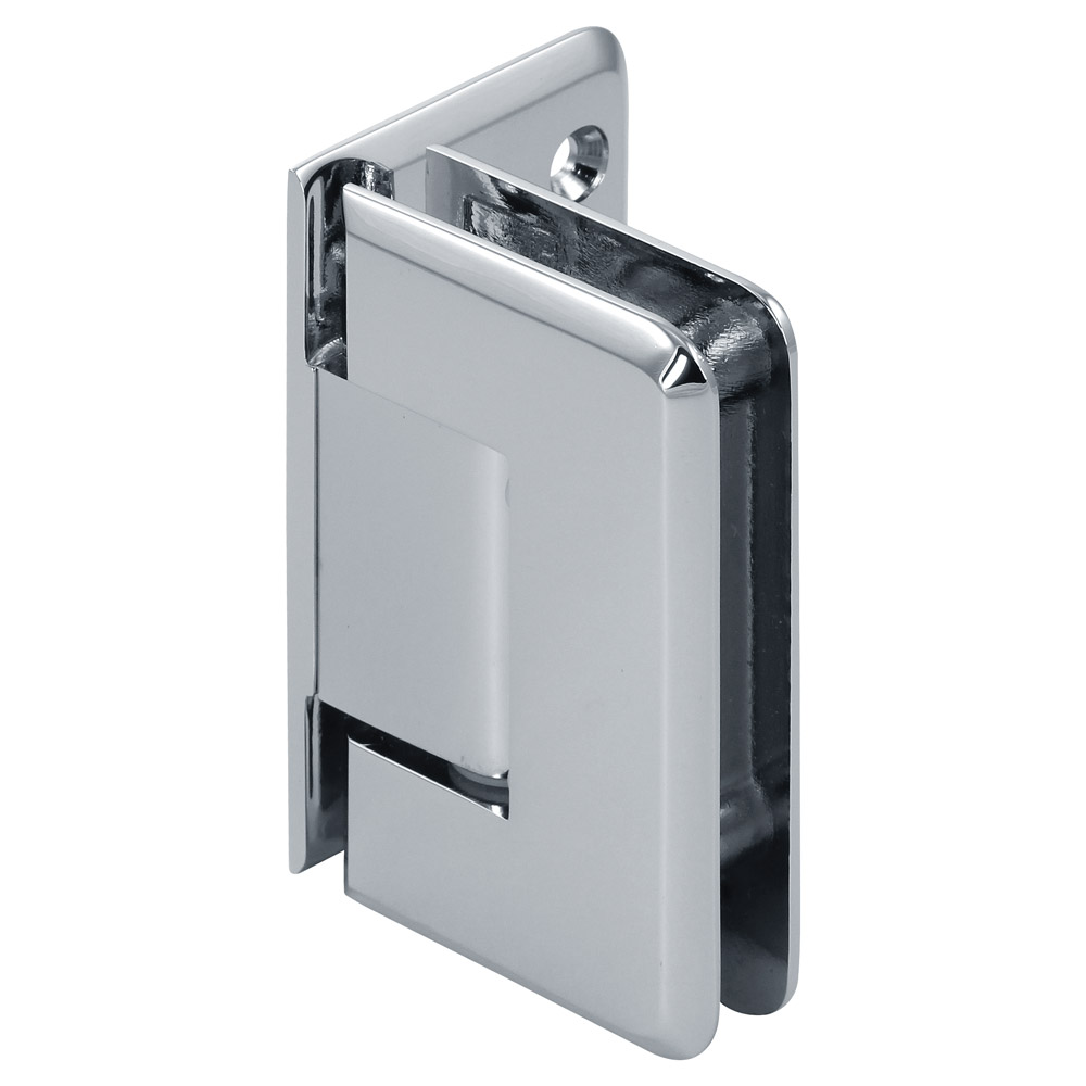 Pluto Offset Back Wall Mount Beveled Shower Door Hinge | Modexo